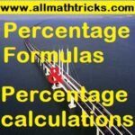 Percentage formulas while increase and decrease percent of a number ...